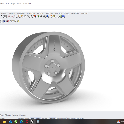 STL file Wheel RSK6 Lorinser 20 inch 1/18 🛞 ・3D printing design to ...