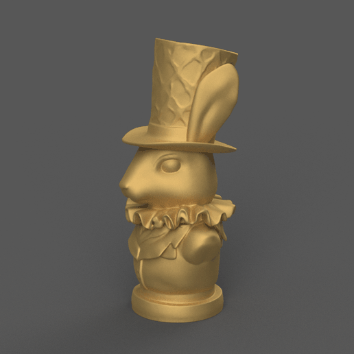 👤 Vintage Bunny Bust Statue 3D STL File for Home Decor・ STL File for 3D ...