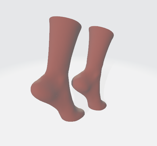 🦶 Foot mannequin shoe sock display stand・ STL File for 3D printing・Cults