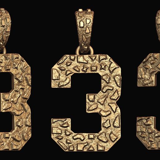 Archivo STL Plain Gold Nugget Number 3 🔢 (OBJ)・Objeto de impresión 3D ...