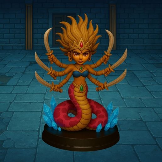 🔚 Marilith final fantasy・ STL File for 3D printing・Cults