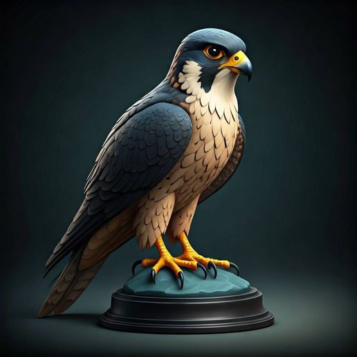 STL file Figurine de Faucon / Falcon Figurine 🗿 ・3D printer design to ...