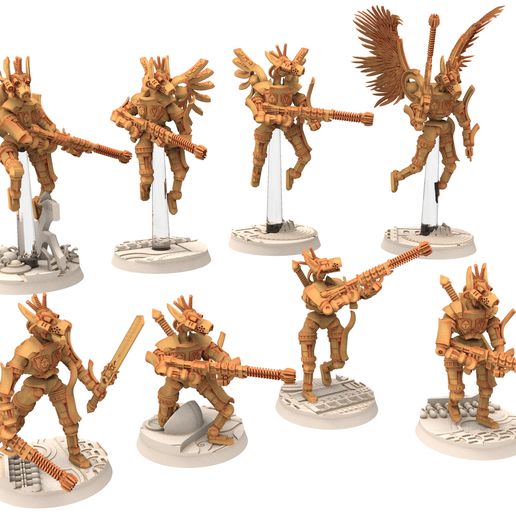 🛰 Anubis - Peret - Ammit : Line, Battle Drone, space robot guardians of ...