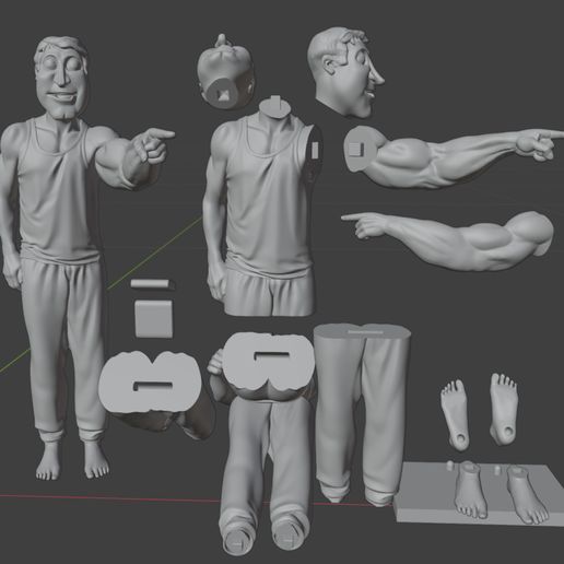 💪 Realistic Quagmire - "The Muscle Arm" Edition・ 3D File for 3D ...