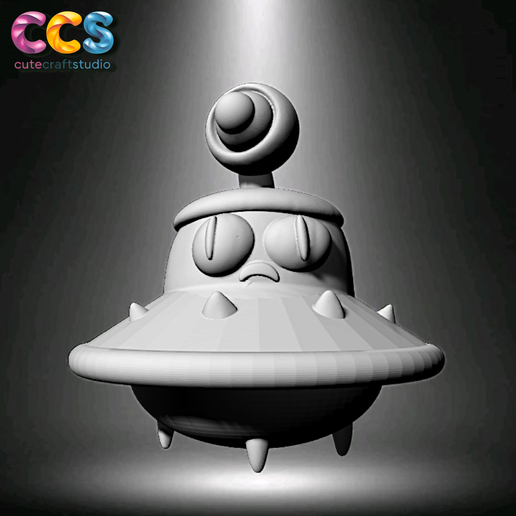 Archivo STL Alien Nave Espacial Chibi 👽 (3MF)・Modelo de impresión 3D para descargar・Cults