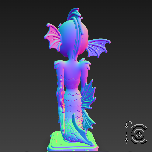🎁 Little Mermaids - Deep Sea Diva・ STL File for 3D printing・Cults