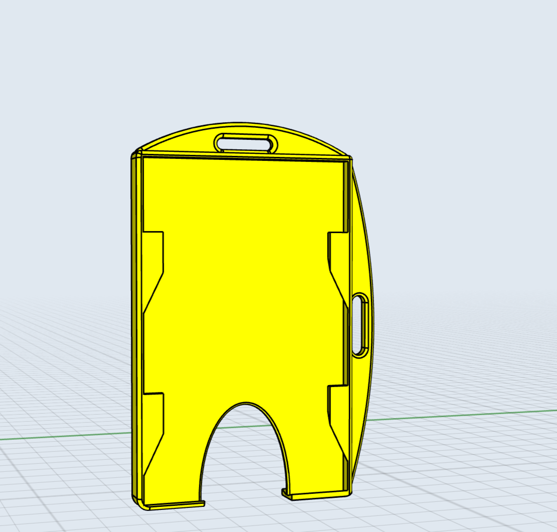 Télécharger fichier STL gratuit Porte-badge double version A - Conçu ...