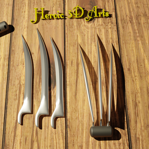 🦸 Wolverine Claws・ 3D File for 3D printing・Cults