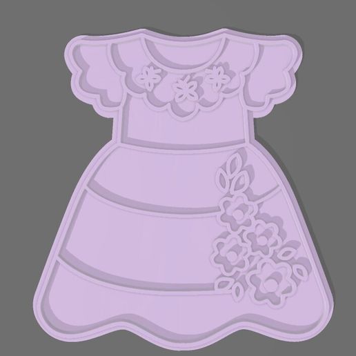 STL file Mirabel Dress Cookie Cutter Encanto 👗 ・Template to download ...