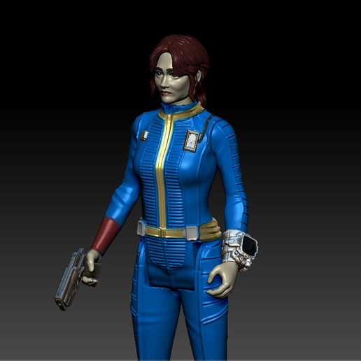🧸 Fallout Lucy MacLean Retro style action figure 3.75" for 3D printing ...
