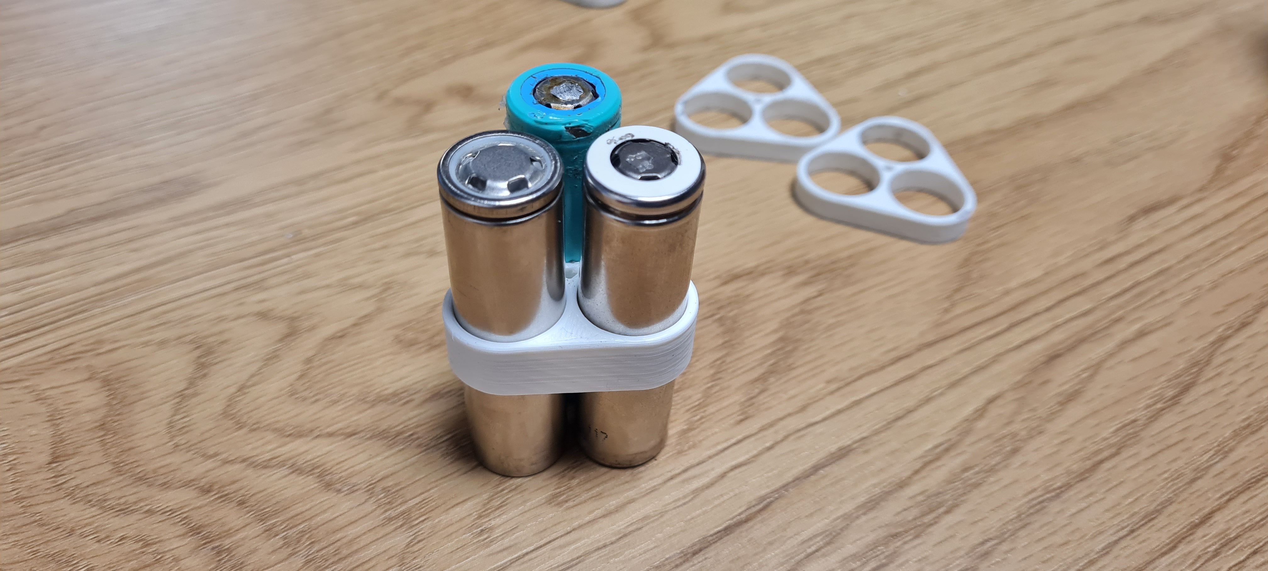 Download STL file Triangle cell holder for 18650 Lithium ion batteries • 3D printer object ・ Cults