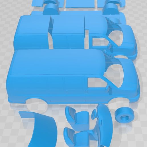 🚙 Chevrolet Express Panel 2003 Printable Van・ 3D File for ・Cults