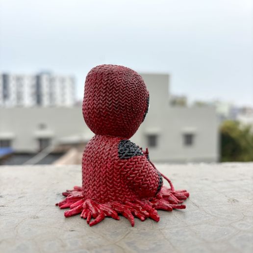 👾 Knitted Deadpool (Knitting Himself)・ 3D File for 3D printing・Cults