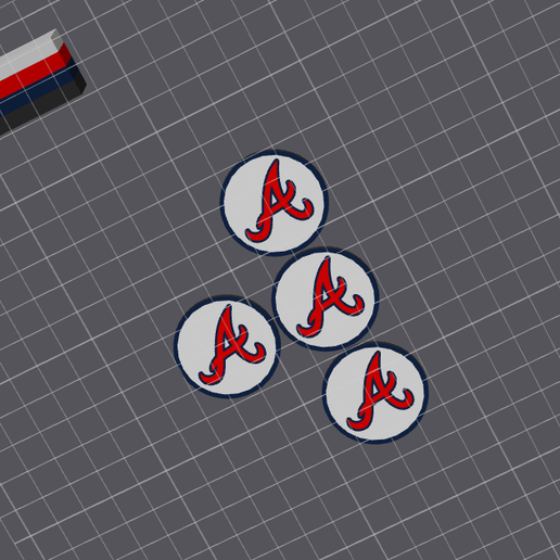 🧢 Atlanta Braves- Tire Valve Stem Cap・ STL File for 3D printing・Cults