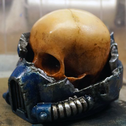 ⚔ WARHAMMER SKULL・Free STL File for 3D printing・Cults