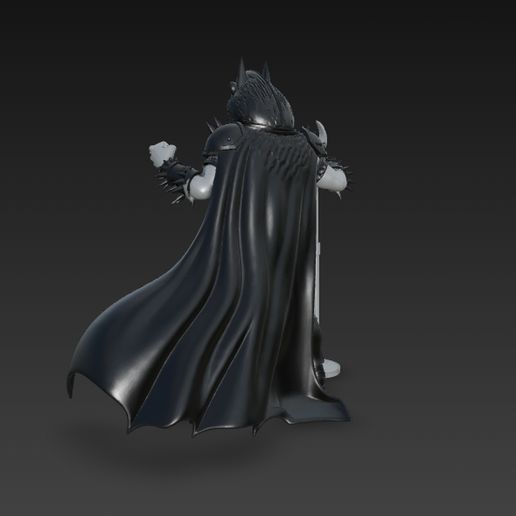 🦁 Lionhearted Dark Knight Rocker Batman Concept Estatua impresa en 3D ...