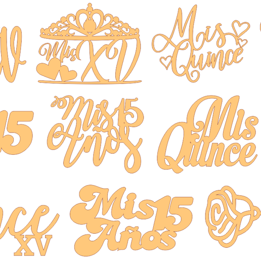 💯 Laser Cut Vector Pack - 100 Birthday Designs For 15 Years・ 3D File ...