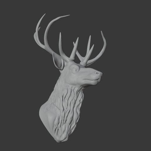 🦌 Deer Head Bust 3D STL Printable - Dinosaur 3D Model STL・Archivo STL ...