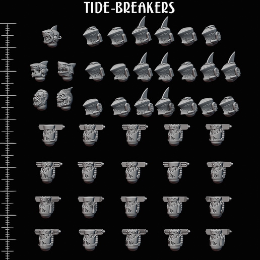 🛰 Tide-Breakers Digital Download STL Pack・ 3D File for 3D printing・Cults