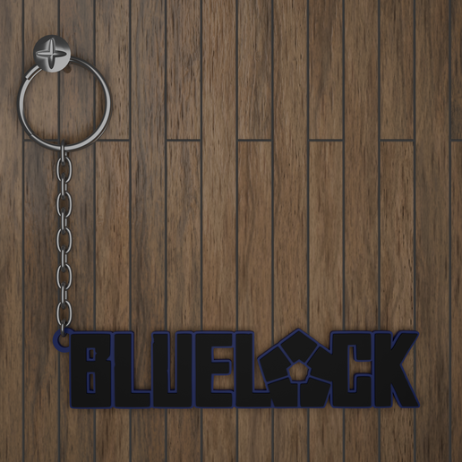STL file Blue Lock Logo Keychain - Multicolor 🔒 ・3D printing idea to ...