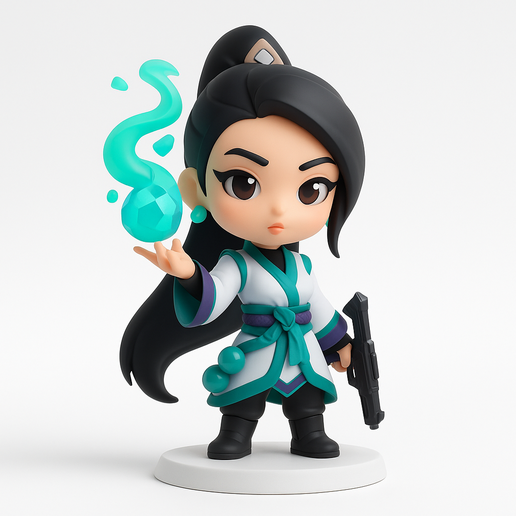 🤓 Sage chibi valorant・ STL File for 3D printing・Cults