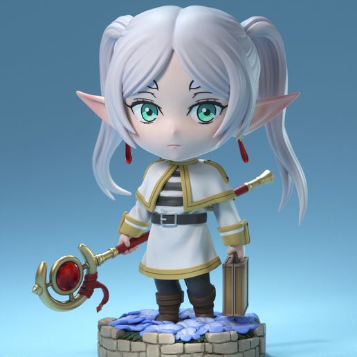 🧙 Frieren - Chibi・ 3D File for 3D printing・Cults