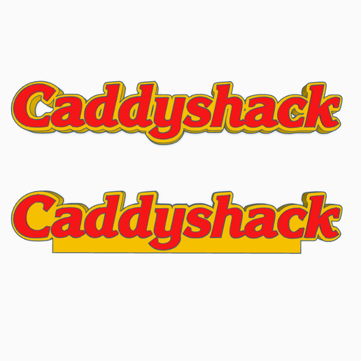 🏌️ 2x CADDYSHACK Logo Display by MANIACMANCAVE3D・ STL File for 3D ...