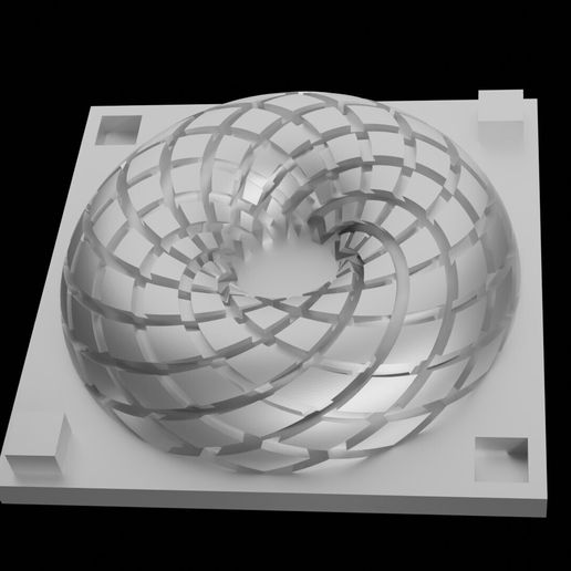 💭 base for silicone mold of Torus Rodin Coil vortex Pemf 4.5 inches ...