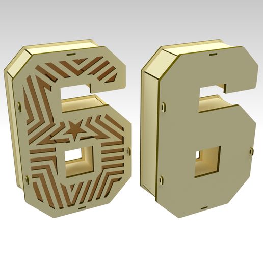 🔢 3D Numbers Gift Box Designs for Laser Cut & CNC Router・ 3D File for ...