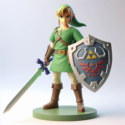 🔗 Stylized Link – Hero of Hyrule 3D Fan Model・ STL File for 3D printing ...
