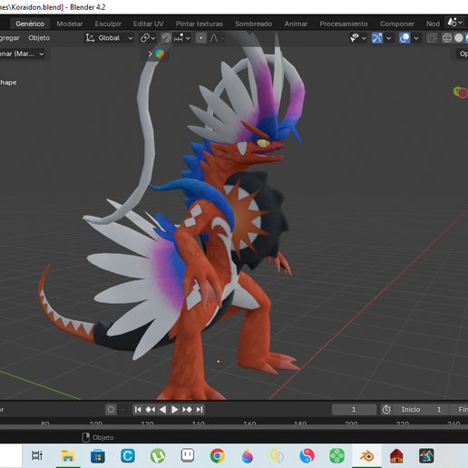 STL file Koraidon Pokémon 3D figure 🦸 ・Model to download and 3D print・Cults