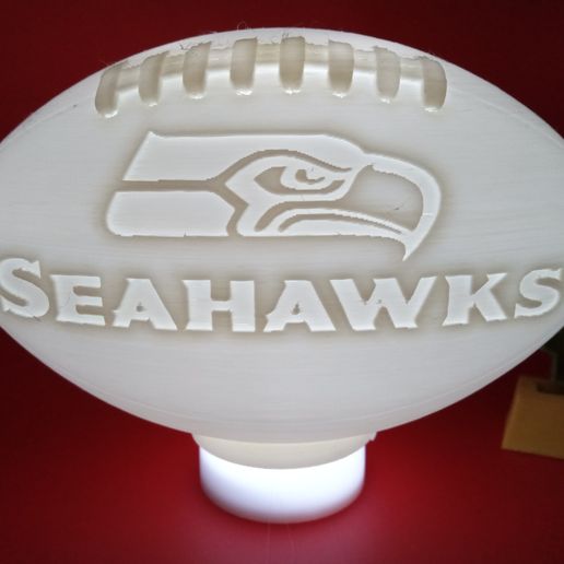 🏈 Seattle Seahawks 3D NFL FOOTBALL TEALIGHT・ STL File for ・Cults