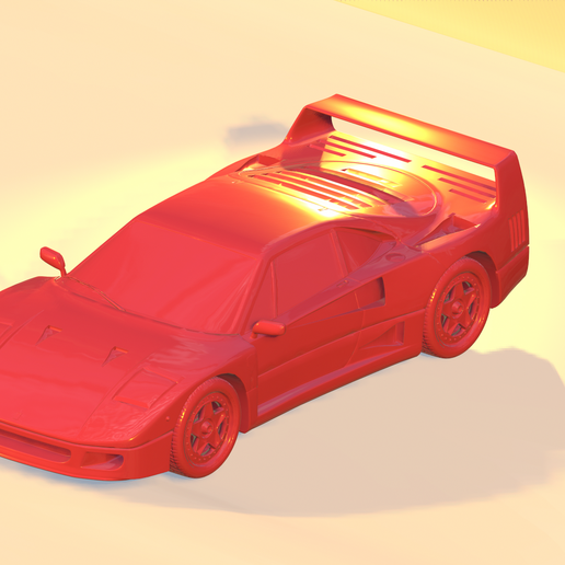 3D file Ferrari f40 key tad and toy 🔑 ・3D printable model to download・Cults