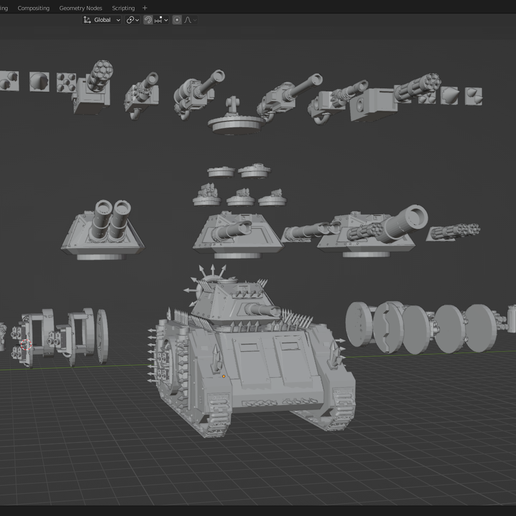 🦏 Chaos Rhino Mk12・ STL File for 3D printing・Cults