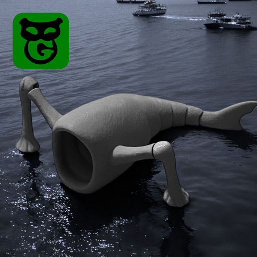 👹 The Sea Eater・ STL File for 3D printing・Cults