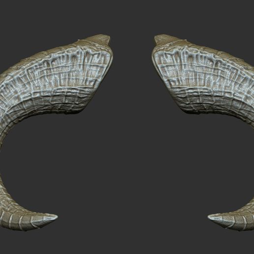 🤘 24 - Creature+Monster+Demon Horns・ 3D File for 3D printing・Cults