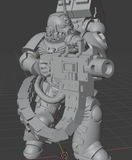 🎲 Truescale Devastator Heavy Bolter・Free STL File for ・Cults