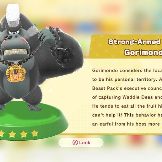 🦸 Kirby and The Forgotten Land - Gorimondo・ OBJ File for ・Cults