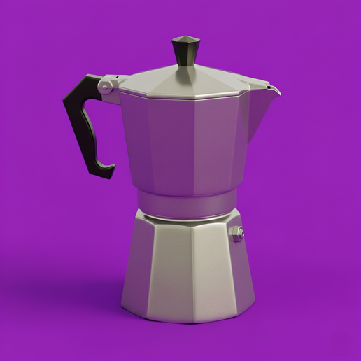 Italian Moka Pot Keychain ☕ - Multi-color 3D Print Model - Cute Coffee ...