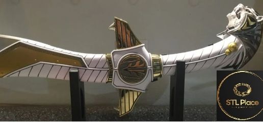 🗡️ MMPR WHITE RANGER SWORD (SABA)・Free 3D File for ・Cults