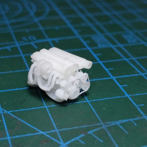 👽 Detailed JZ Engine For 1/64・ STL File for ・Cults
