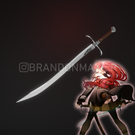 🗡️ ERIS BOREAS GREYRAT ESPADA PARA COSPLAY - FÉNIX ELEGANTE DRAGÓN ESPADA - MUSHOKU TENSEI ...