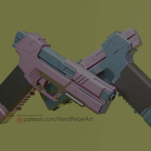 Fichier STL Cyberpunk Edgerunners Rebecca omaha militech gun 3d files 🔫 ...