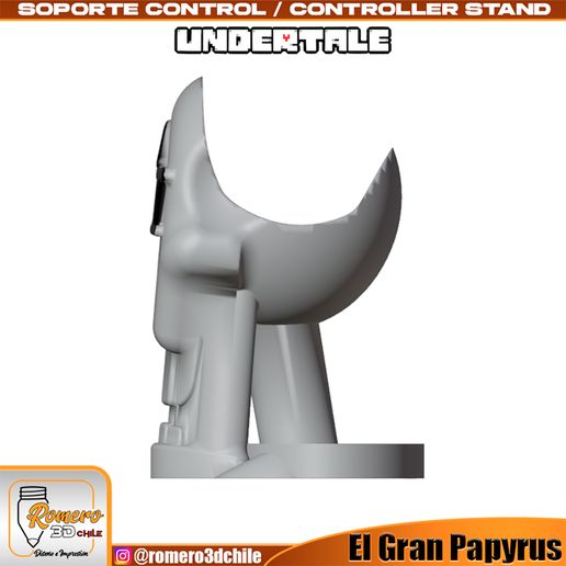 🎛️ The Great Papyrus / Undertale Control Support・Archivo STL para ...