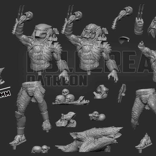 👾 Predator・ STL File for 3D printing・Cults