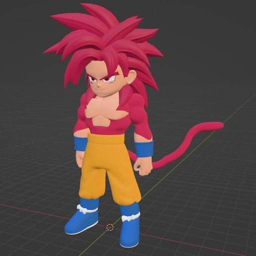 STL file Goku Super Saiyan 4 - Dragonball Daima 👾 (OBJ)・3D printable ...