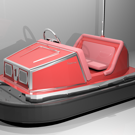 🚗 Vintage SuperCar Dodgem Bumper Car・ STL File for ・Cults