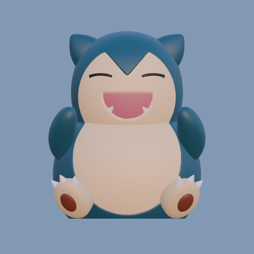 🐉 SNORLAX POKEMON (WITHOUT BRACKETS)・ STL File for 3D printing・Cults