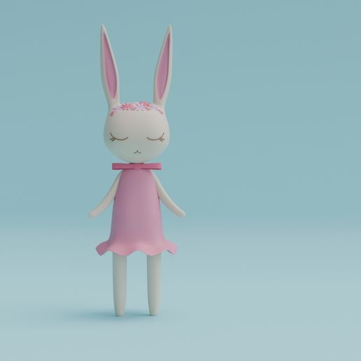 👽 White hare・Free STL File for 3D printing・Cults