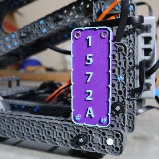 Free STL file VEX Robotics IQ License Plate 💭 ・3D printer model to ...